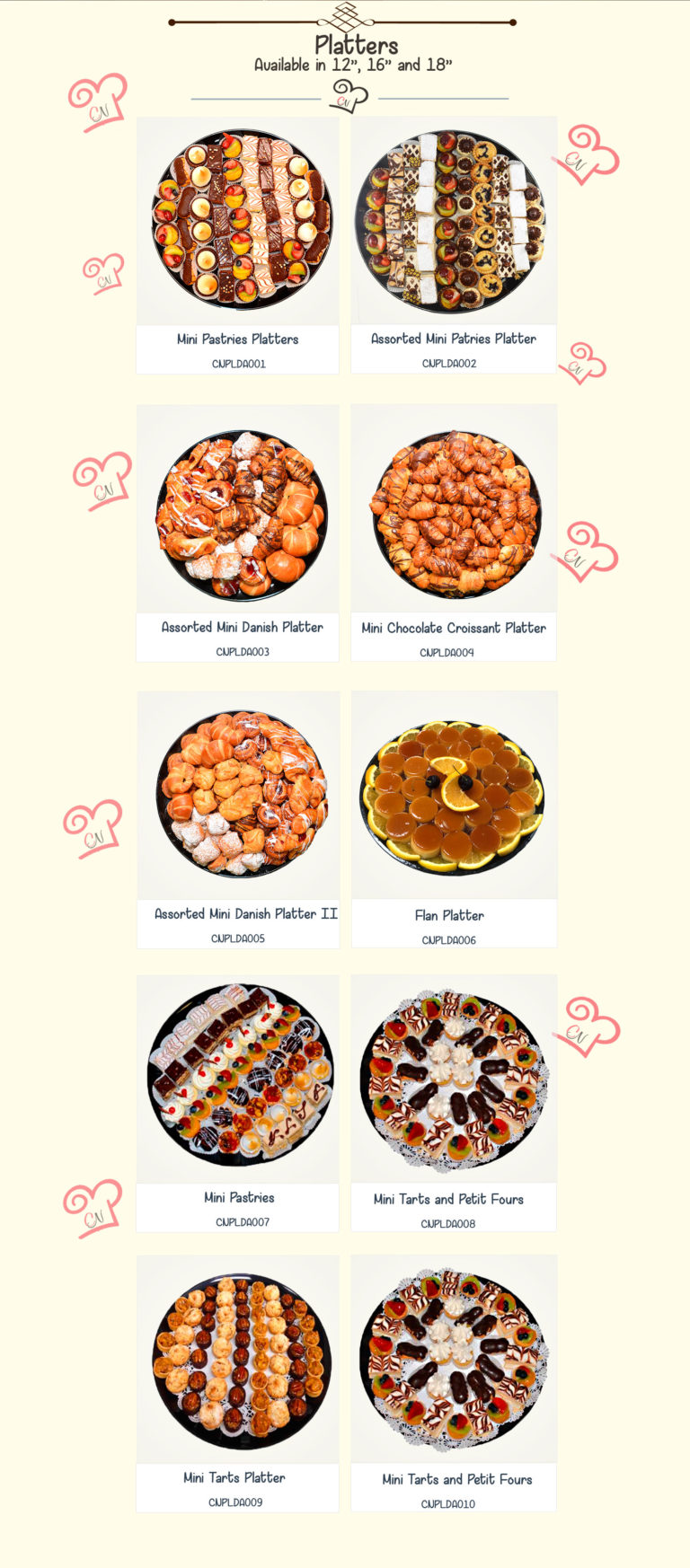 Kosher Mini Pastries and Danish Platter | Chefnessbakery